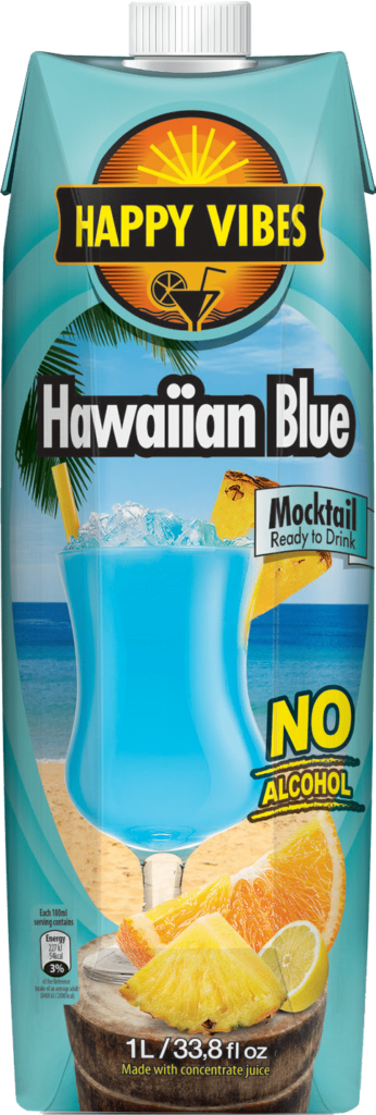 Happy Vibes | Hawaiian Blue Mocktail - Pemix Importers & Distributors Malta